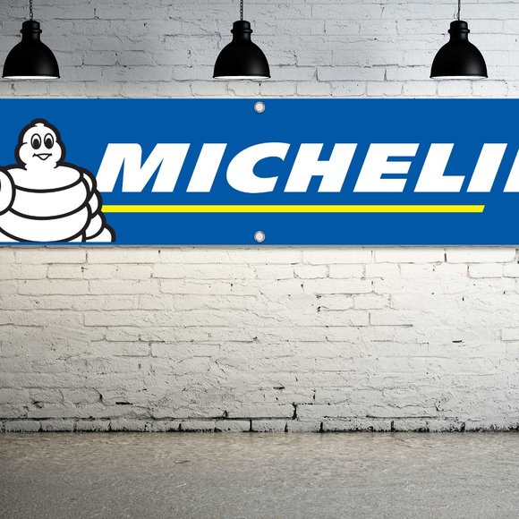 creativeRCgraphics.com | Wall Decor | Michelin Tires Logo Vinyl Banner ...